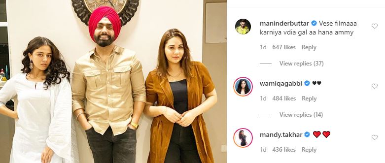 Are Ammy Virk, Wamiqa Gabbi And Mandy Takhar Teaming Up For A Film ...