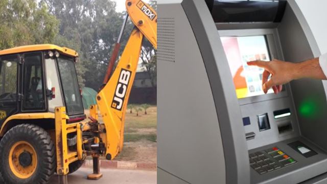 JCB Machine used to stole ATM Machine | Punjabi Buzz - PTC Punjabi