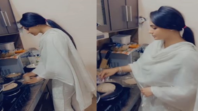 Japji Khaira shares cute video from kitchen; fans showers love: ਜਪਜੀ ਖਹਿਰਾ ਨੇ ਰਸੋਈ ਘਰ ‘ਚੋਂ ਸਾਂਝਾ ...