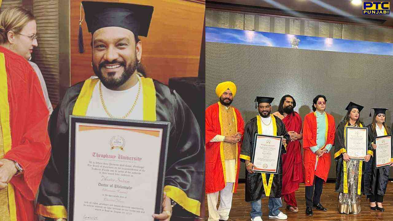 Master Saleem: ਮਾਸਟਰ ਸਲੀਮ ਨੇ ਸੰਗੀਤ 'ਚ ਦੂਜੀ ਵਾਰ ਹਾਸਿਲ ਕੀਤੀ ਡਾਕਟਰੇਟ ਦੀ ...