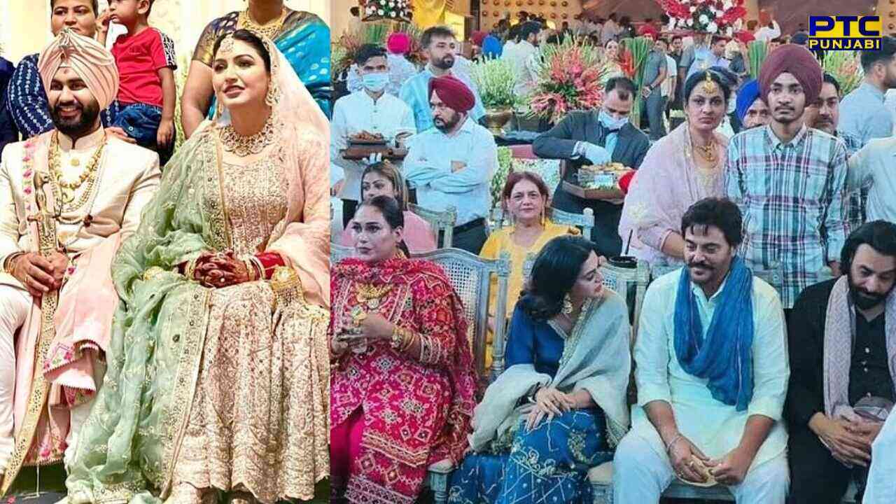 ਅਨਮੋਲ ਗਗਨ ਮਾਨ ਦੇ ਵਿਆਹ 'ਚ ਪਹੁੰਚੇ ਪਾਲੀਵੁੱਡ ਦੇ ਕਈ ਸਿਤਾਰੇ, ਵੇਖੋ ਤਸਵੀਰਾਂ ...